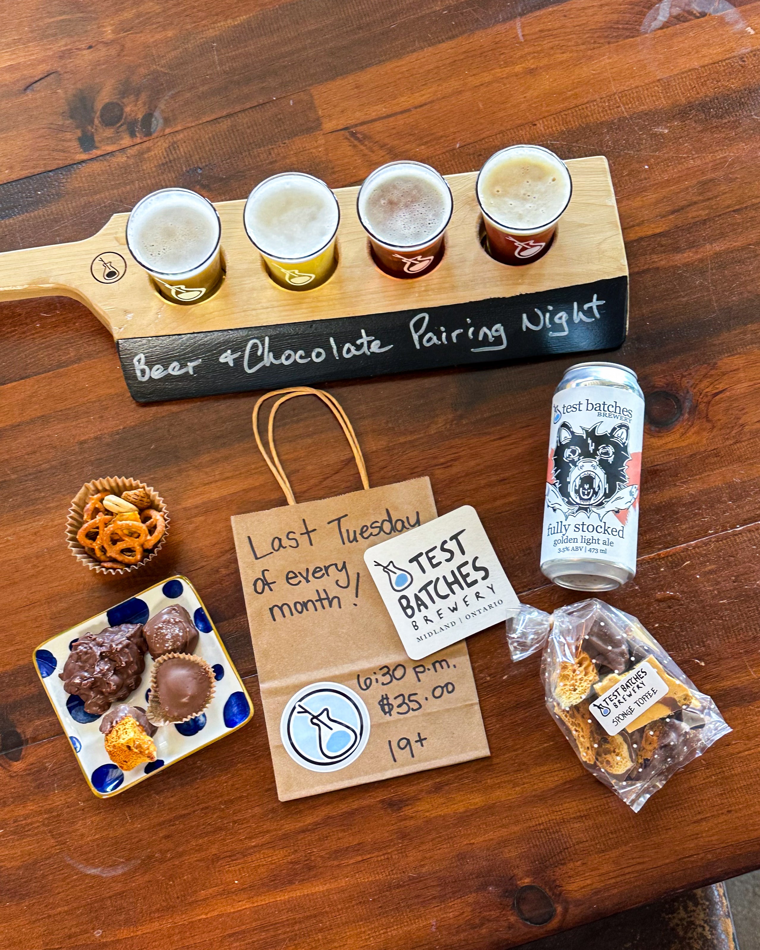 Beer & Chocolate Pairings – Test Batches Brewery